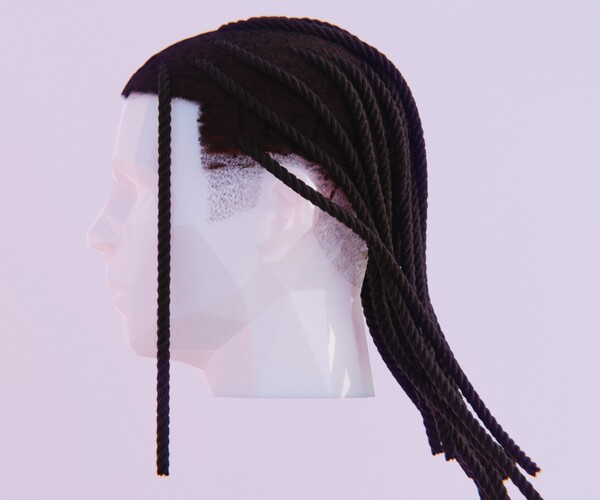 ArtStation - Long Dreads 3 | Game Assets