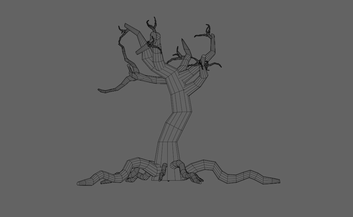 ArtStation - Dry Tree - Arvore Seca Low-poly 3D model | Game Assets