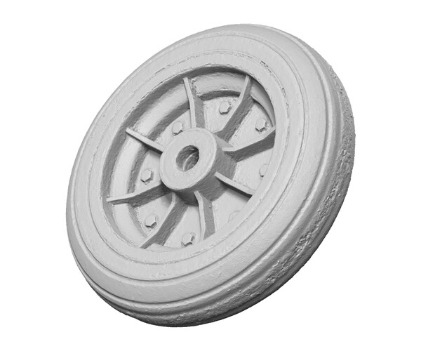 ArtStation - Plastic Wheel with Tire Raw Scanned 3D Model | Resources