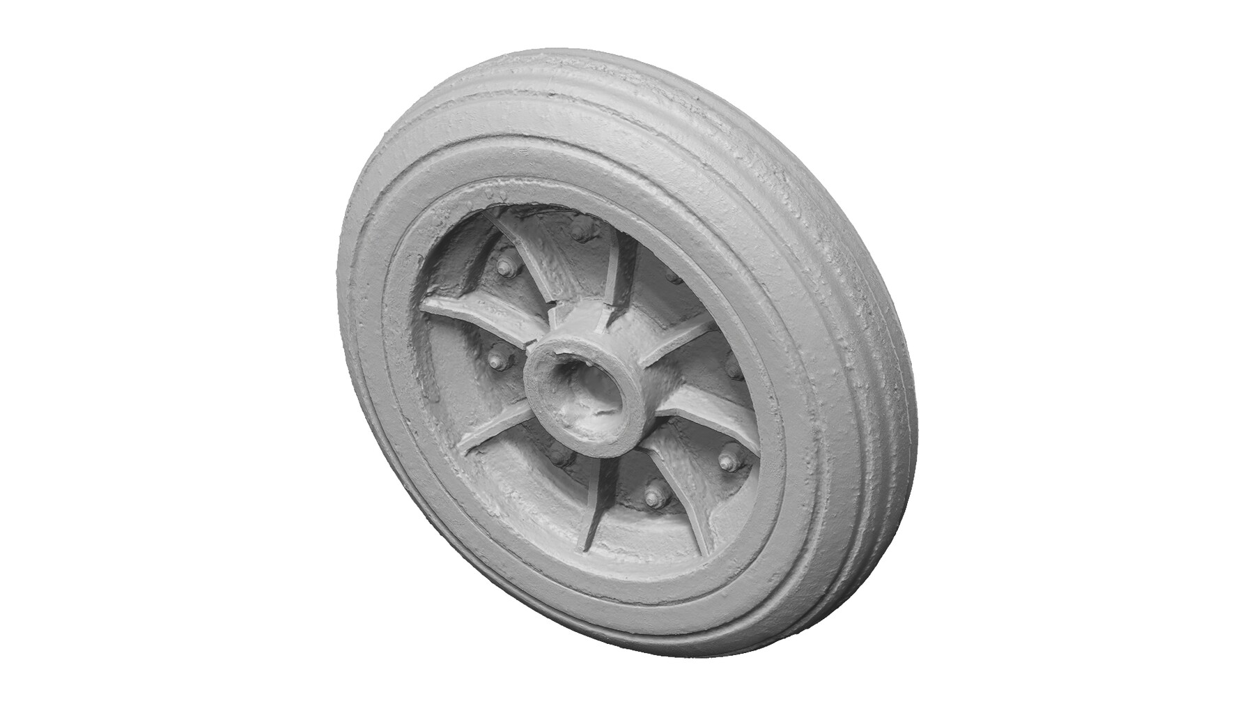 ArtStation - Plastic Wheel with Tire Raw Scanned 3D Model | Resources