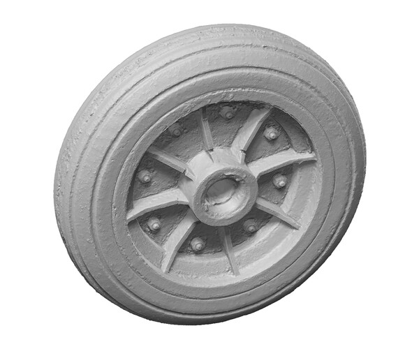 ArtStation - Plastic Wheel with Tire Raw Scanned 3D Model | Resources