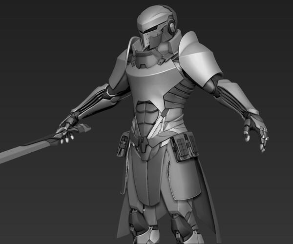 ArtStation - Paladin Knight Sci-Fi Style | Resources