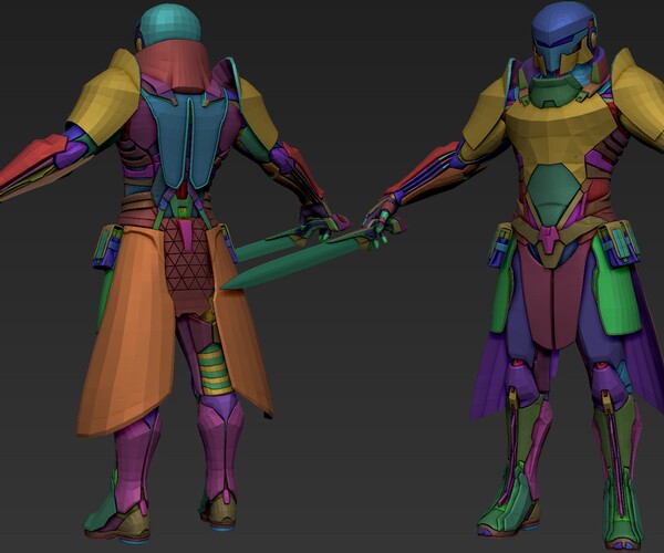 ArtStation - Paladin Knight Sci-Fi Style | Resources