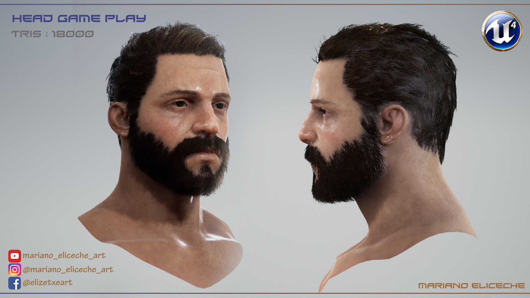 ArtStation - Head Game Play Ready | Game Assets