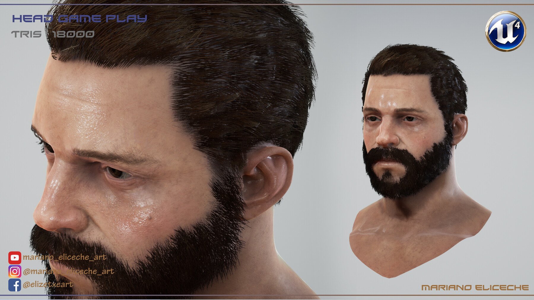 ArtStation - Head Game Play Ready | Game Assets