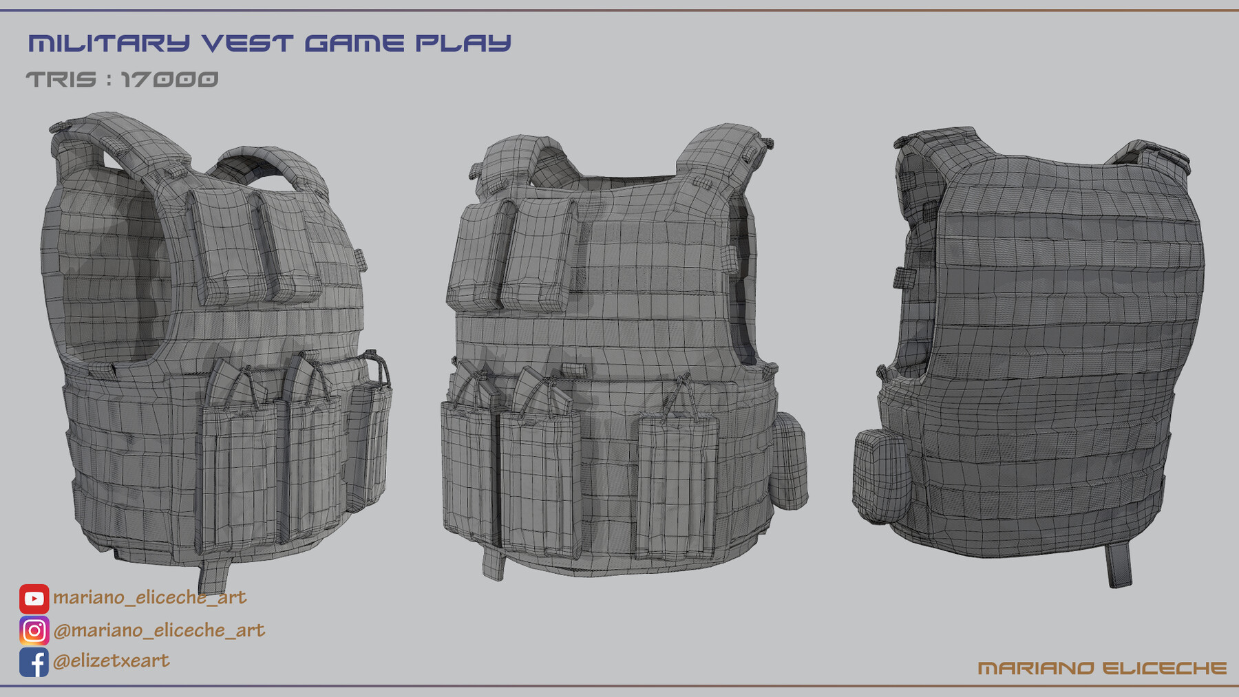 ArtStation - Military vest GamePlay ready | Game Assets