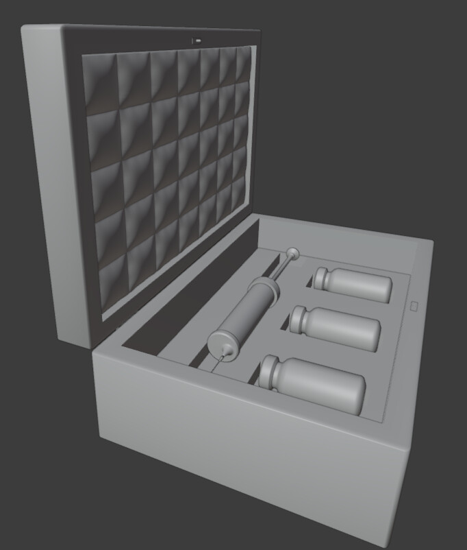 ArtStation - Stylized box with Covid-19 virus and vaccines | Game Assets