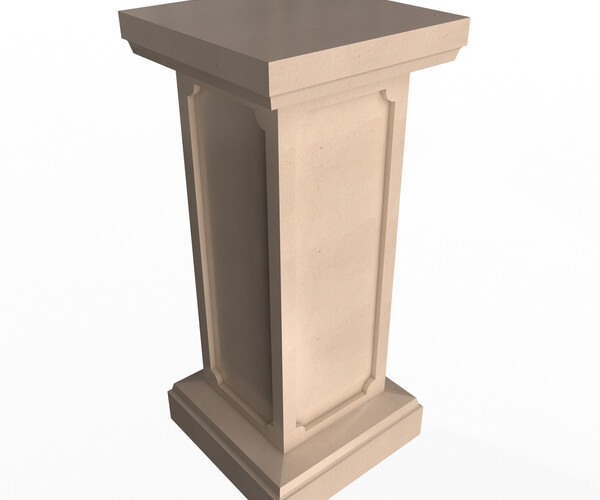 ArtStation - Square Column Pedestal | Resources
