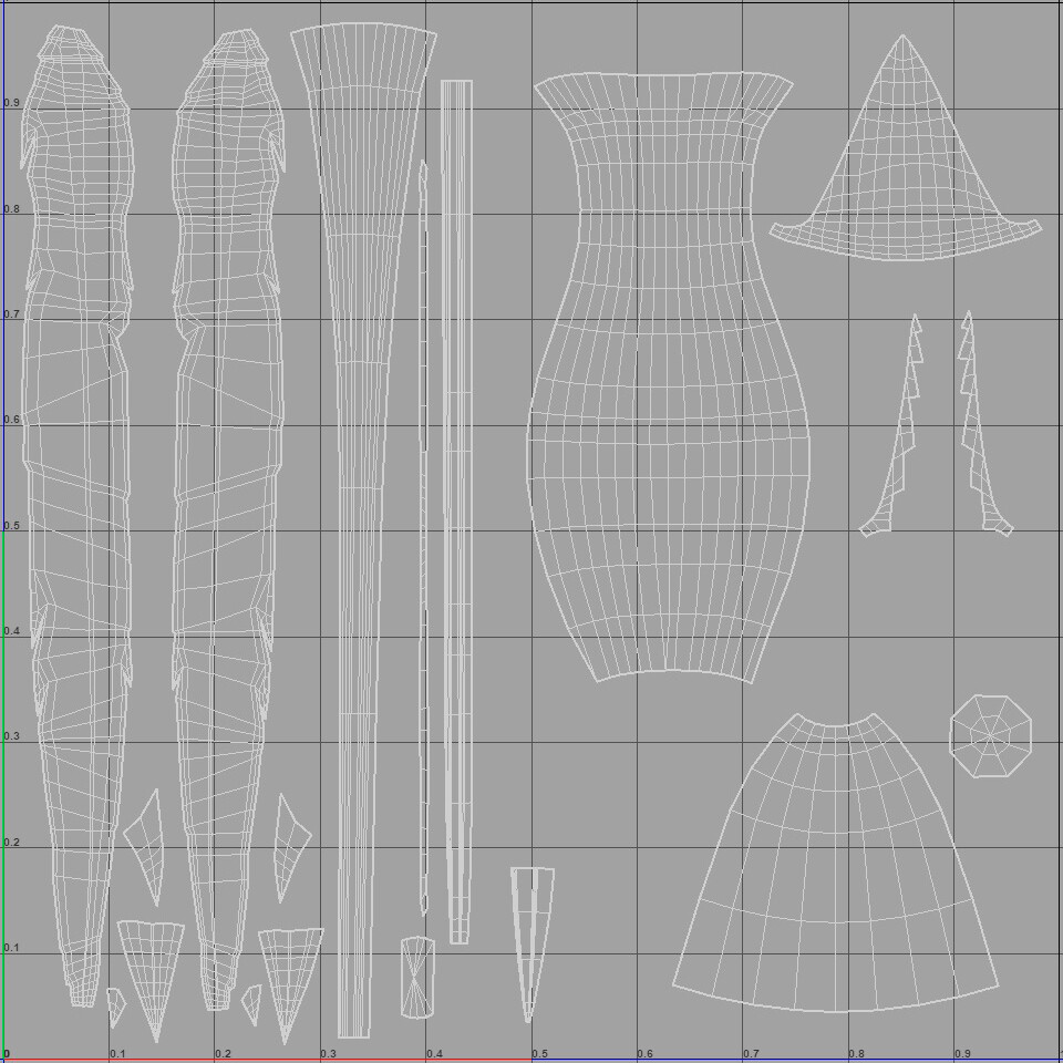 ArtStation - 3D Low-Poly Model Sword - Feather Raven | Game Assets