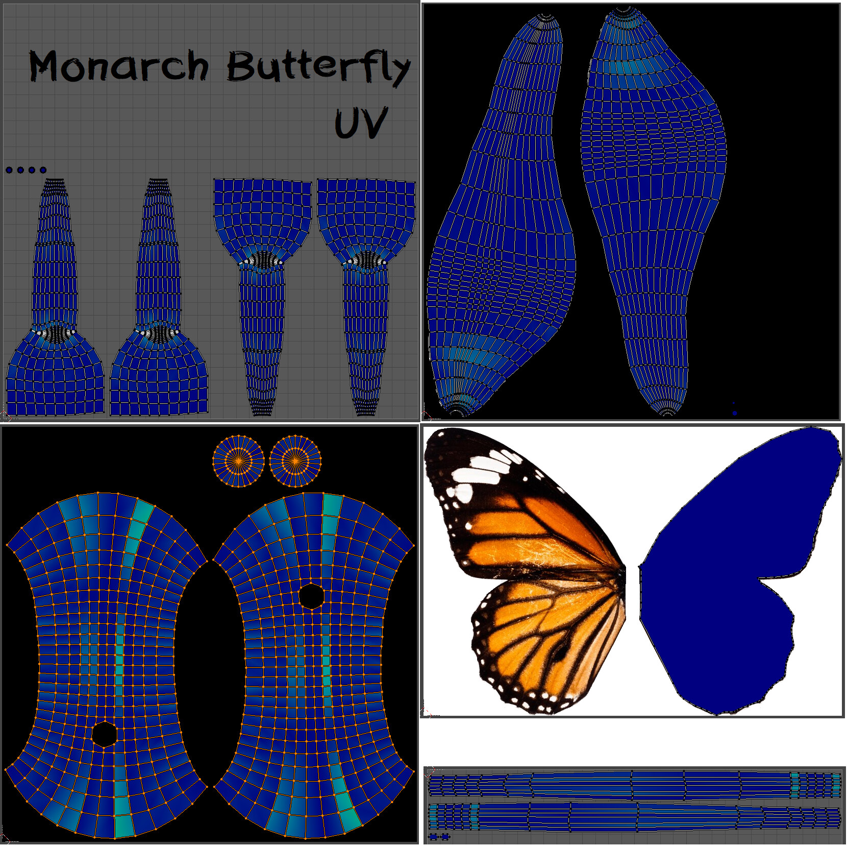ArtStation - Monarch Butterfly (Borboleta Monarca) | Game Assets