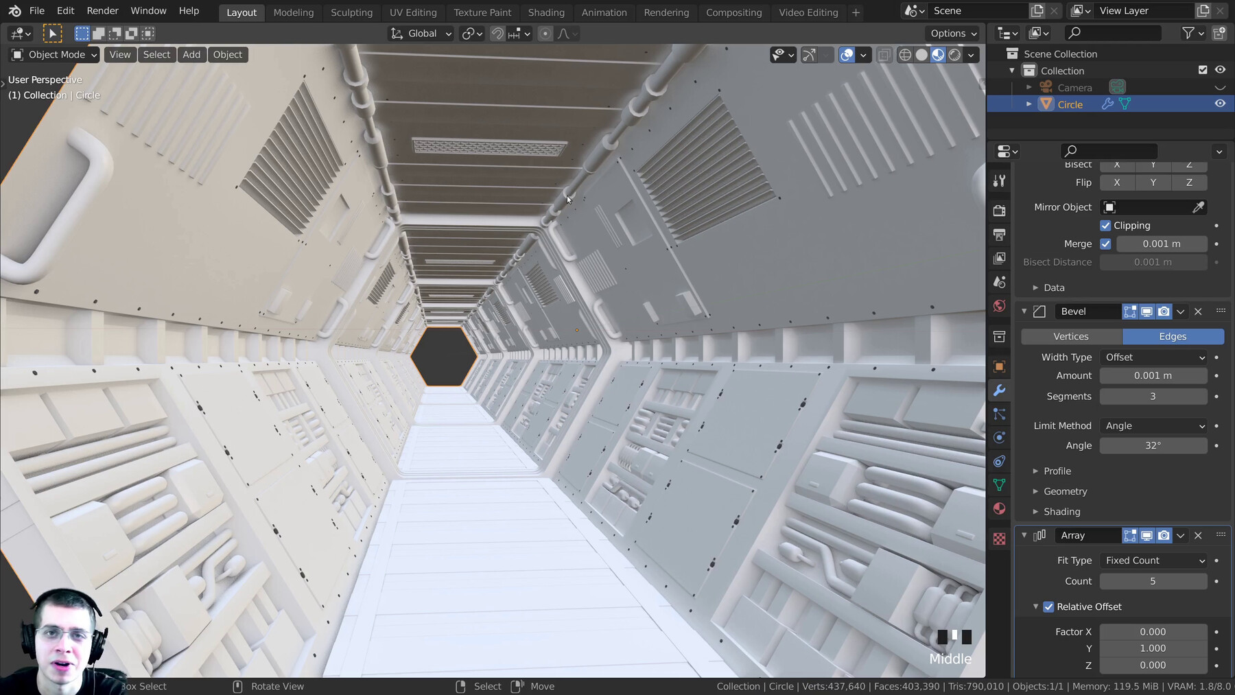 ArtStation - Space Station Corridor (Blender Tutorial Series) | Tutorials