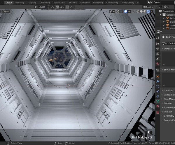 ArtStation - Space Station Corridor (Blender Tutorial Series) | Tutorials