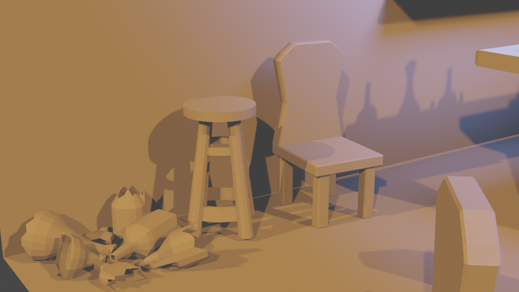 ArtStation - Bar Assets 01 - Lowpoly Basemeshes | Resources