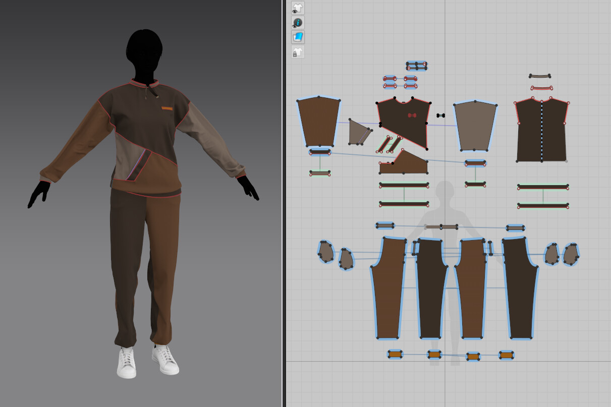 ArtStation - Free Sweatshirt and pants costume Marvelous Designer ...