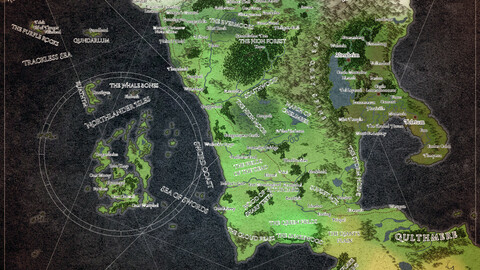 ArtStation - Fantasy Continent Map 2 | Artworks
