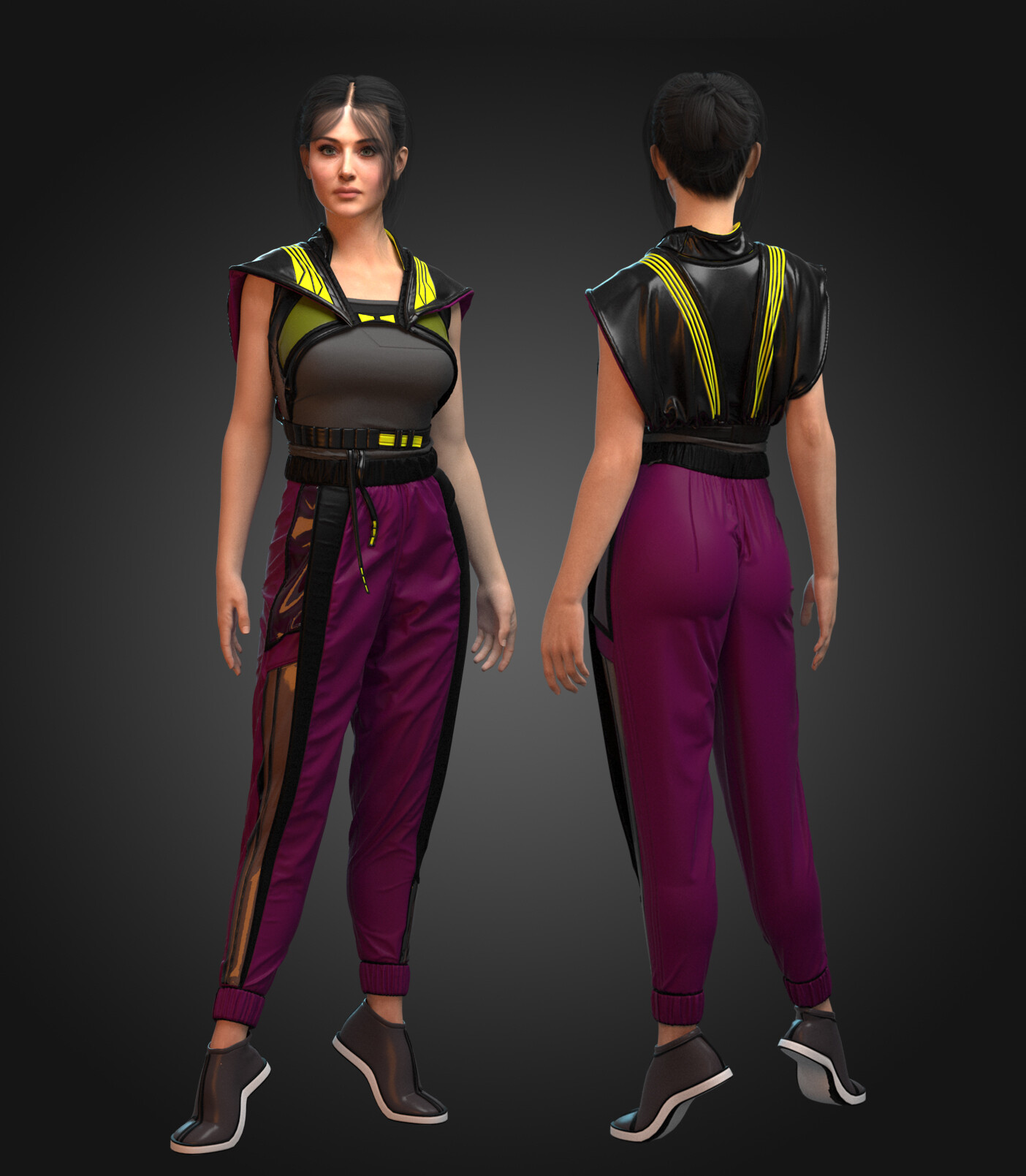 ArtStation - Women's suit | Game Assets