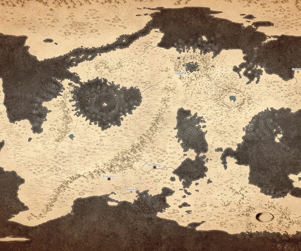 ArtStation - Fantasy Planet Map | 4K | Artworks