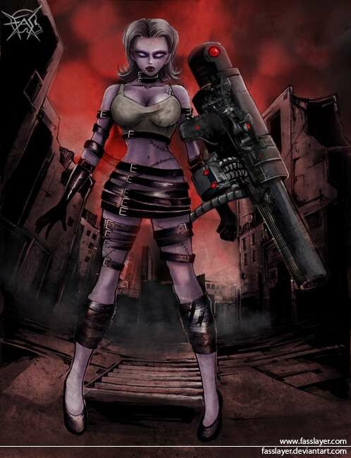 ArtStation - Zombie Bazooka Girl | Artworks