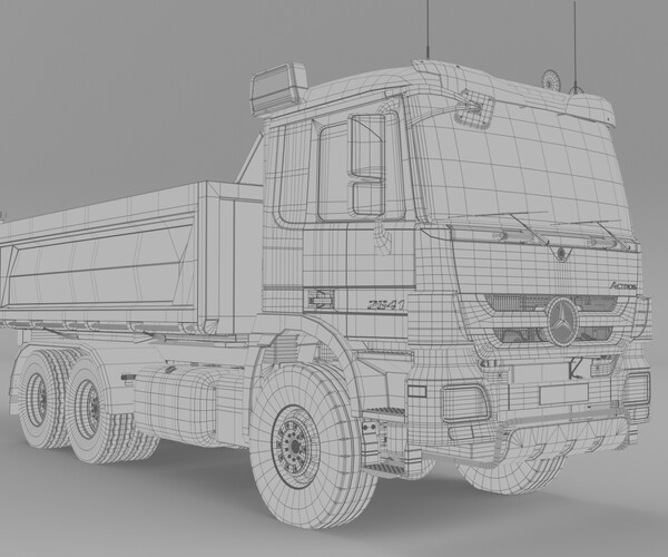 ArtStation - Mercedes-benzactros2641 | Resources