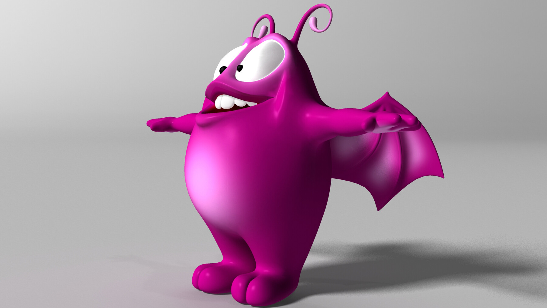 ArtStation - Cartoon Purple Monster Rigged | Game Assets