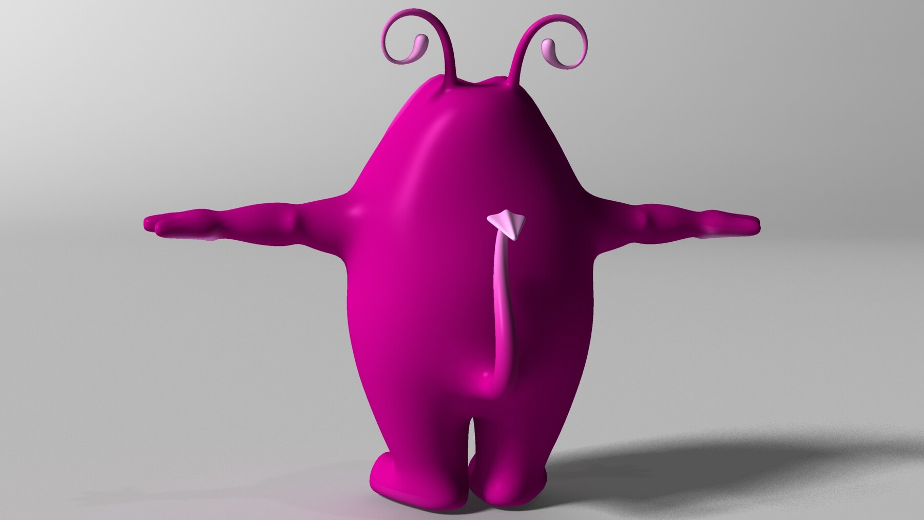 ArtStation - Cartoon Purple Monster Rigged | Game Assets