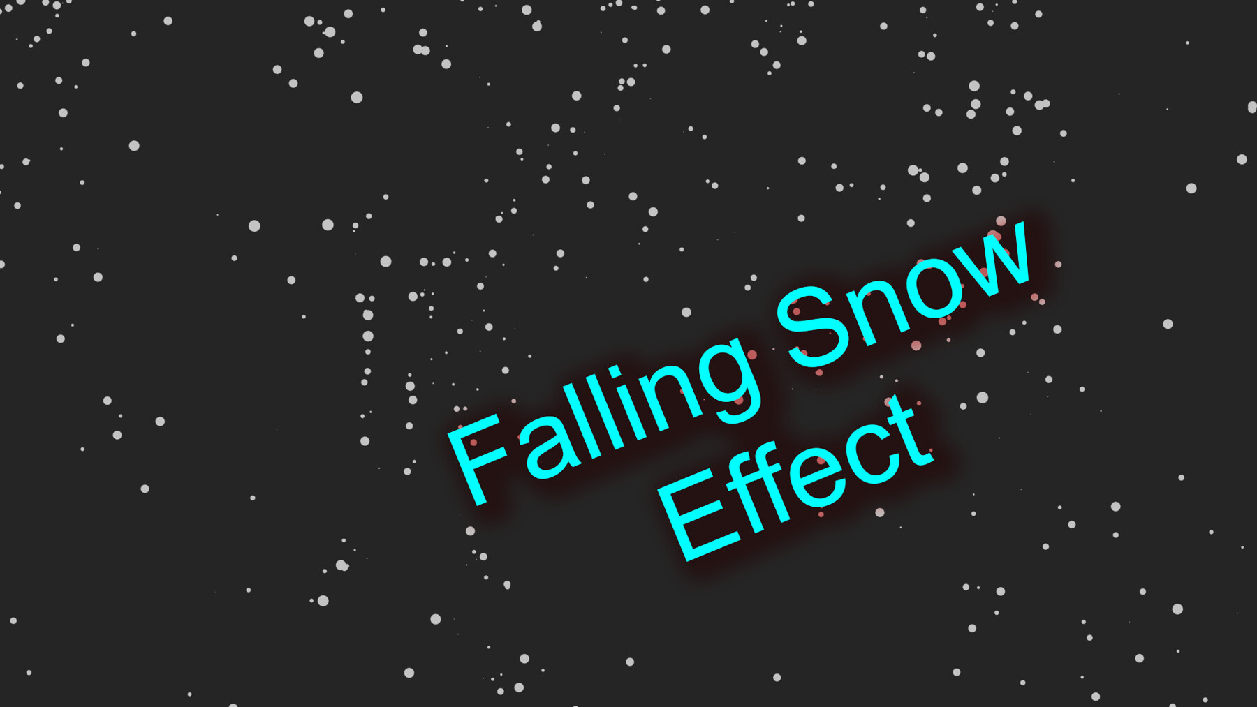 ArtStation - Snow Effect for Streams or VFX | Resources