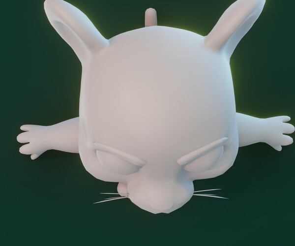 ArtStation - Cartoon Tiger Rigged Base Mesh 3D Model | Game Assets