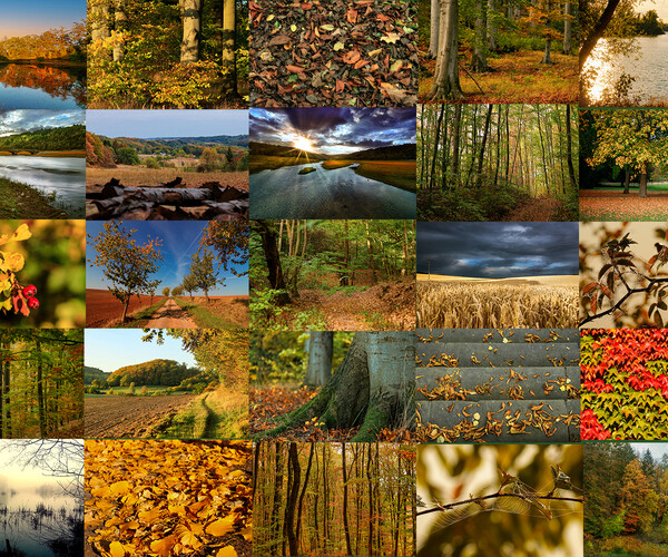 ArtStation - AUTUMN MOOD - Mattepainting / Reference / Photobash Pack ...