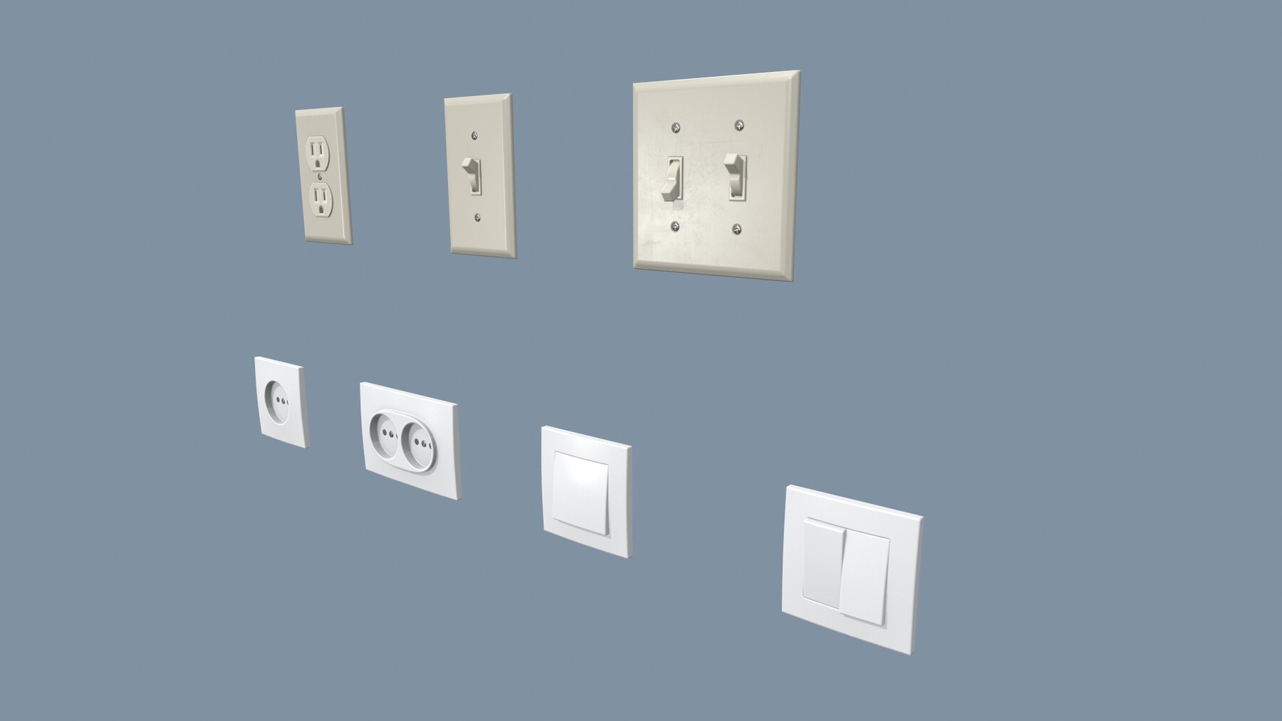ArtStation - Electrical Switches and Outlets | Game Assets