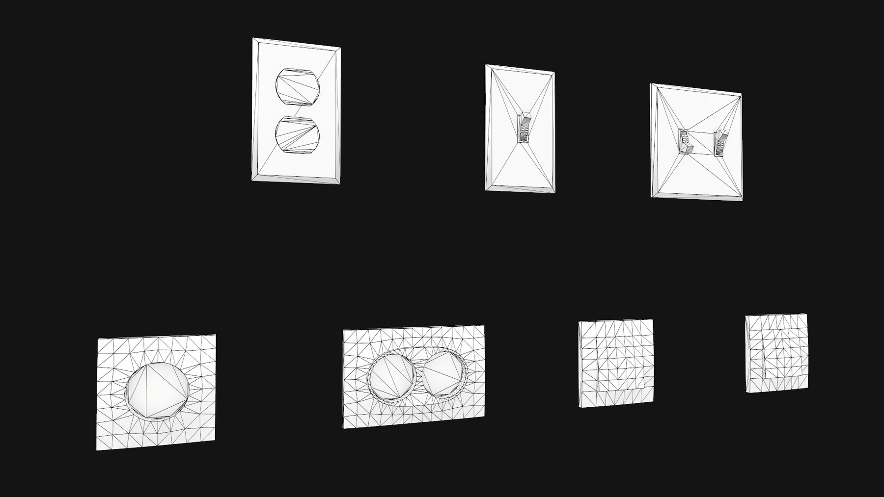ArtStation - Electrical Switches and Outlets | Game Assets