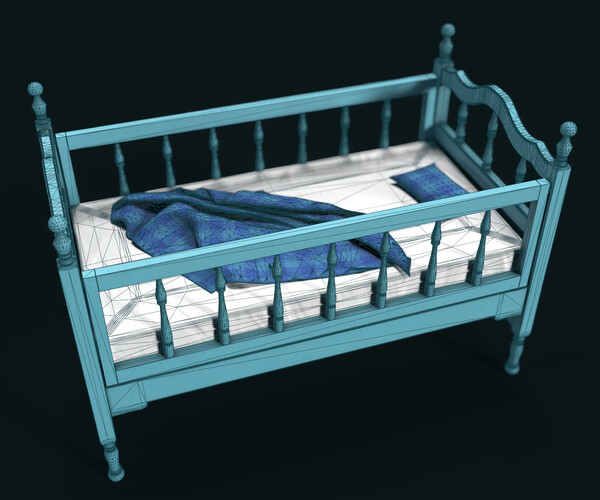 ArtStation - Game Ready Vintage Crib | Game Assets