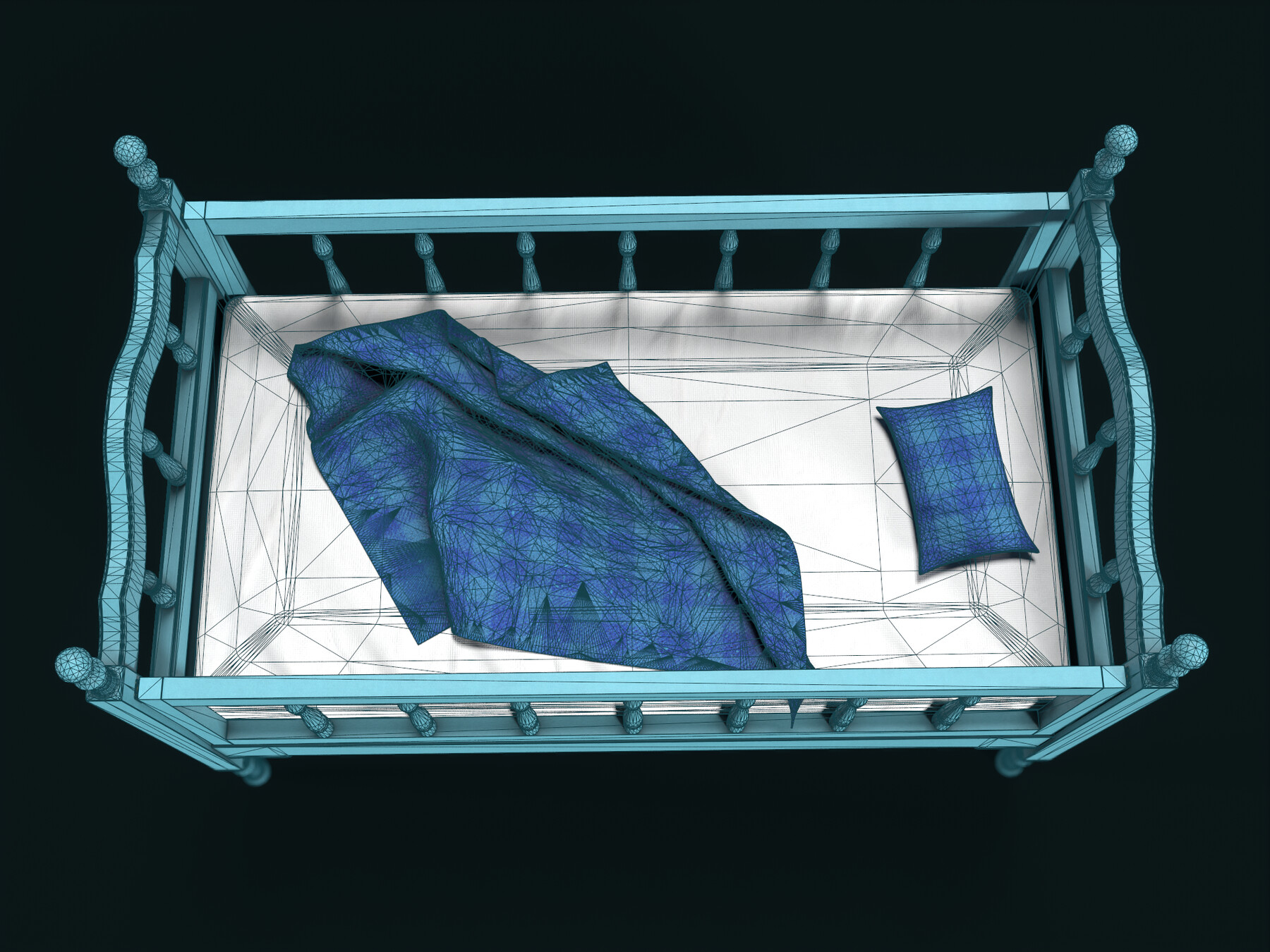 ArtStation - Game Ready Vintage Crib | Game Assets