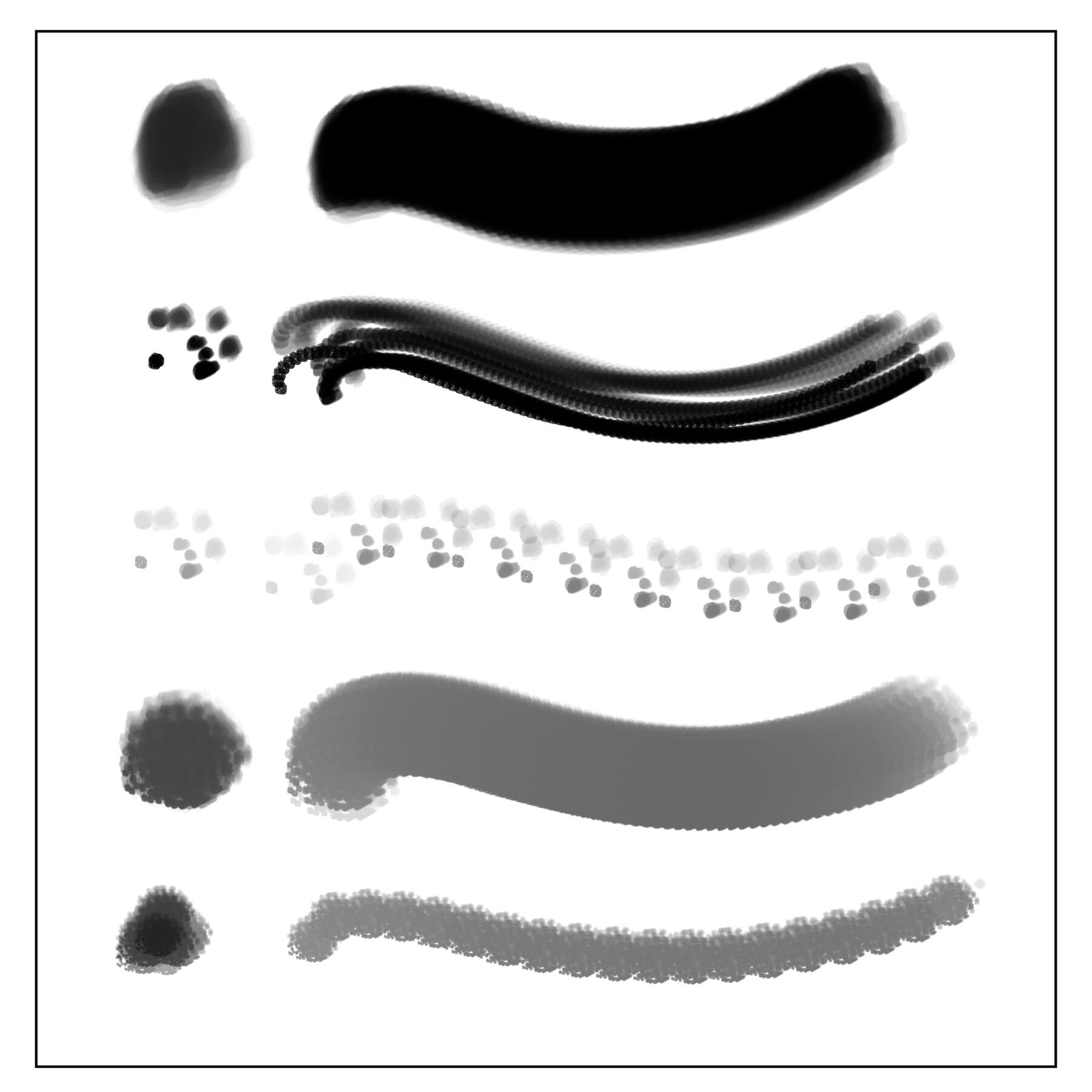 ArtStation - 25 photoshop texture brushes | Brushes