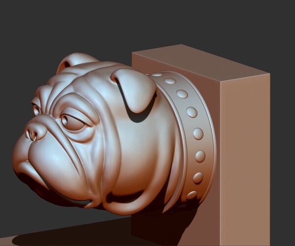 ArtStation - Dog head 3d print model | Resources