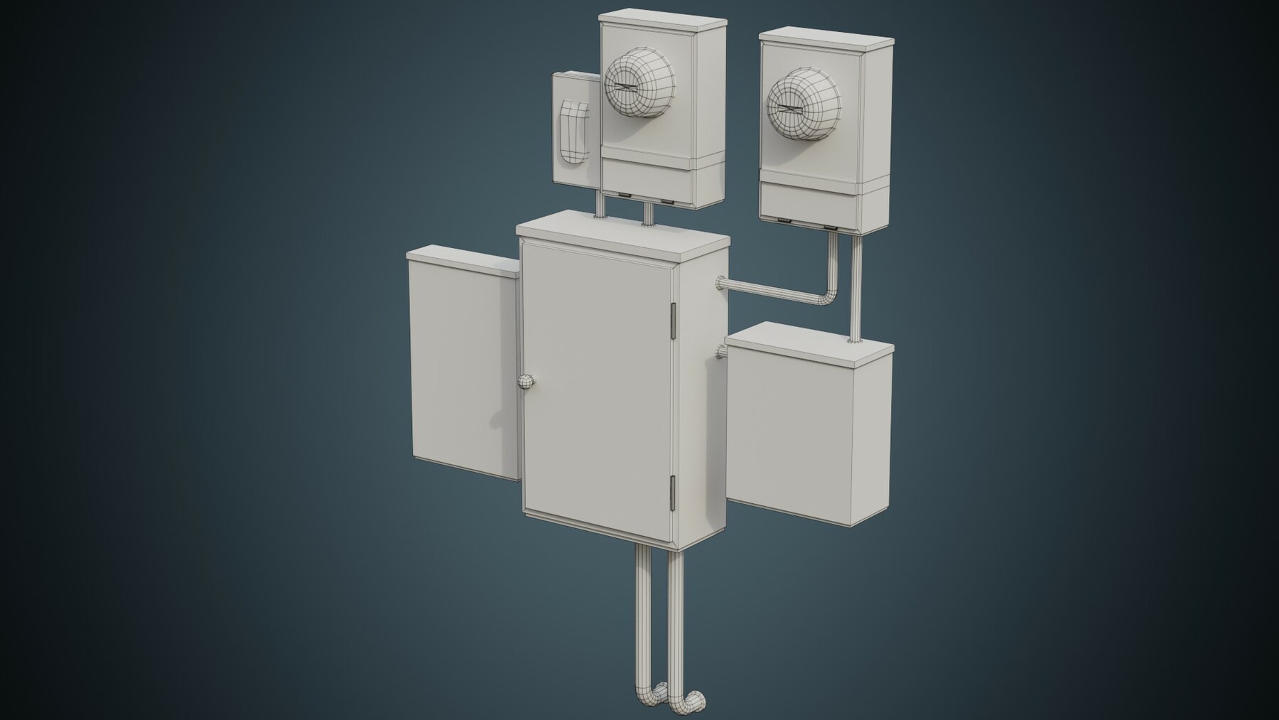 ArtStation - Utility Box 2A | Game Assets