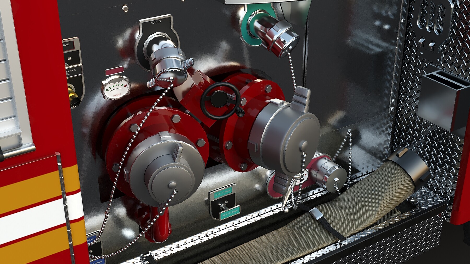 ArtStation - Fire Truck Engine FDNY | Game Assets