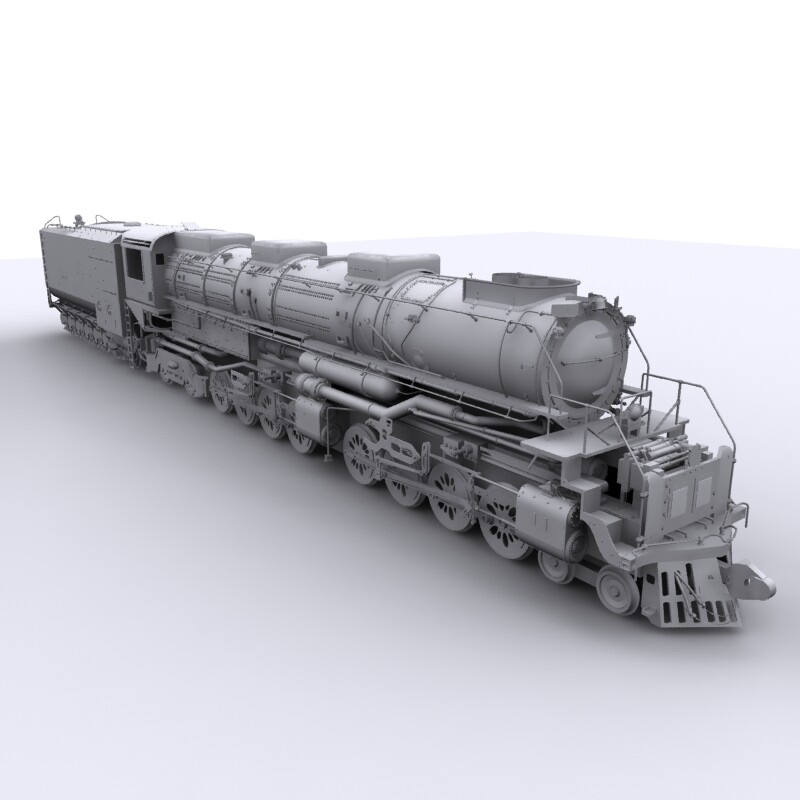 ArtStation - Steam Locomotive Big Boy 4014 | Game Assets