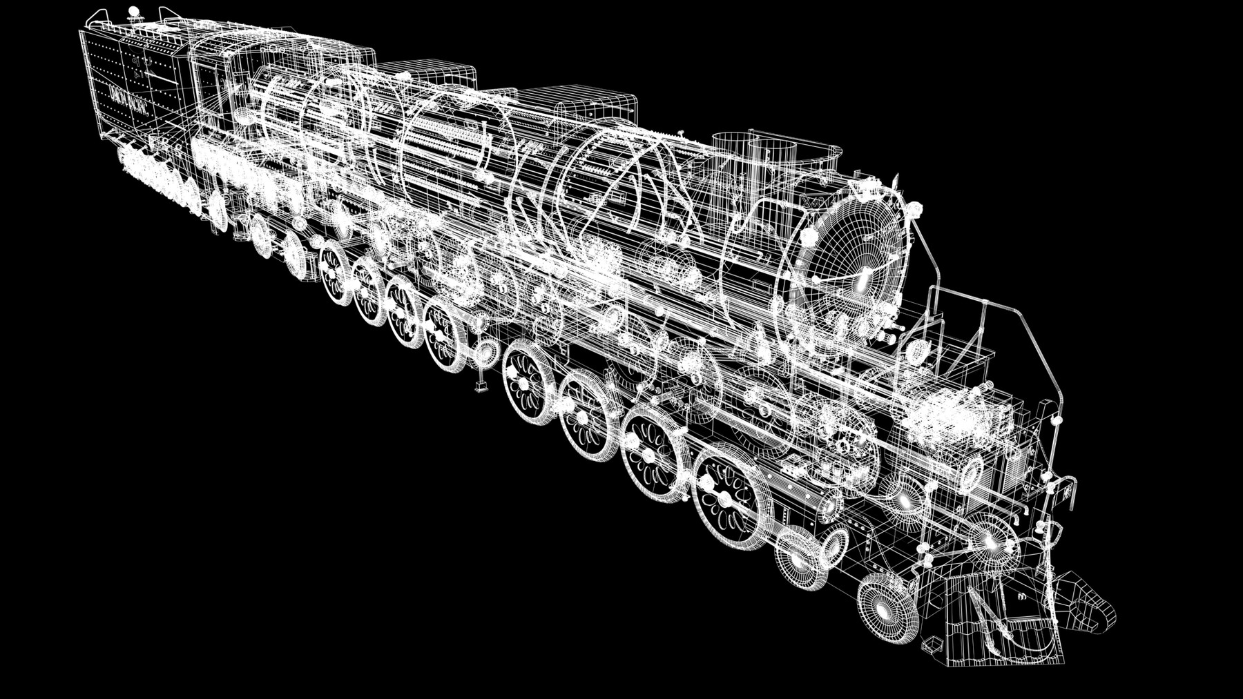 ArtStation - Steam Locomotive Big Boy 4014 | Game Assets