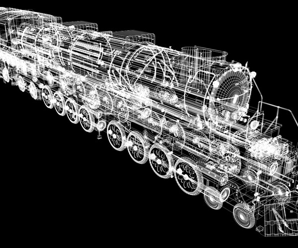 ArtStation - Steam Locomotive Big Boy 4014 | Game Assets