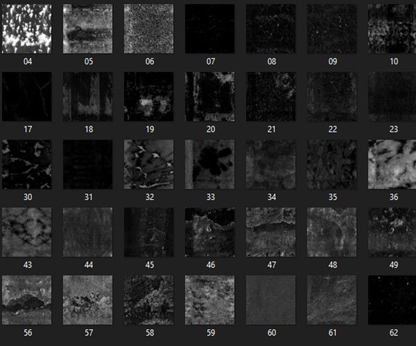 ArtStation - 64_Roughness_Imperfection_png_vol.1 (Wooden, Stone, Marble ...