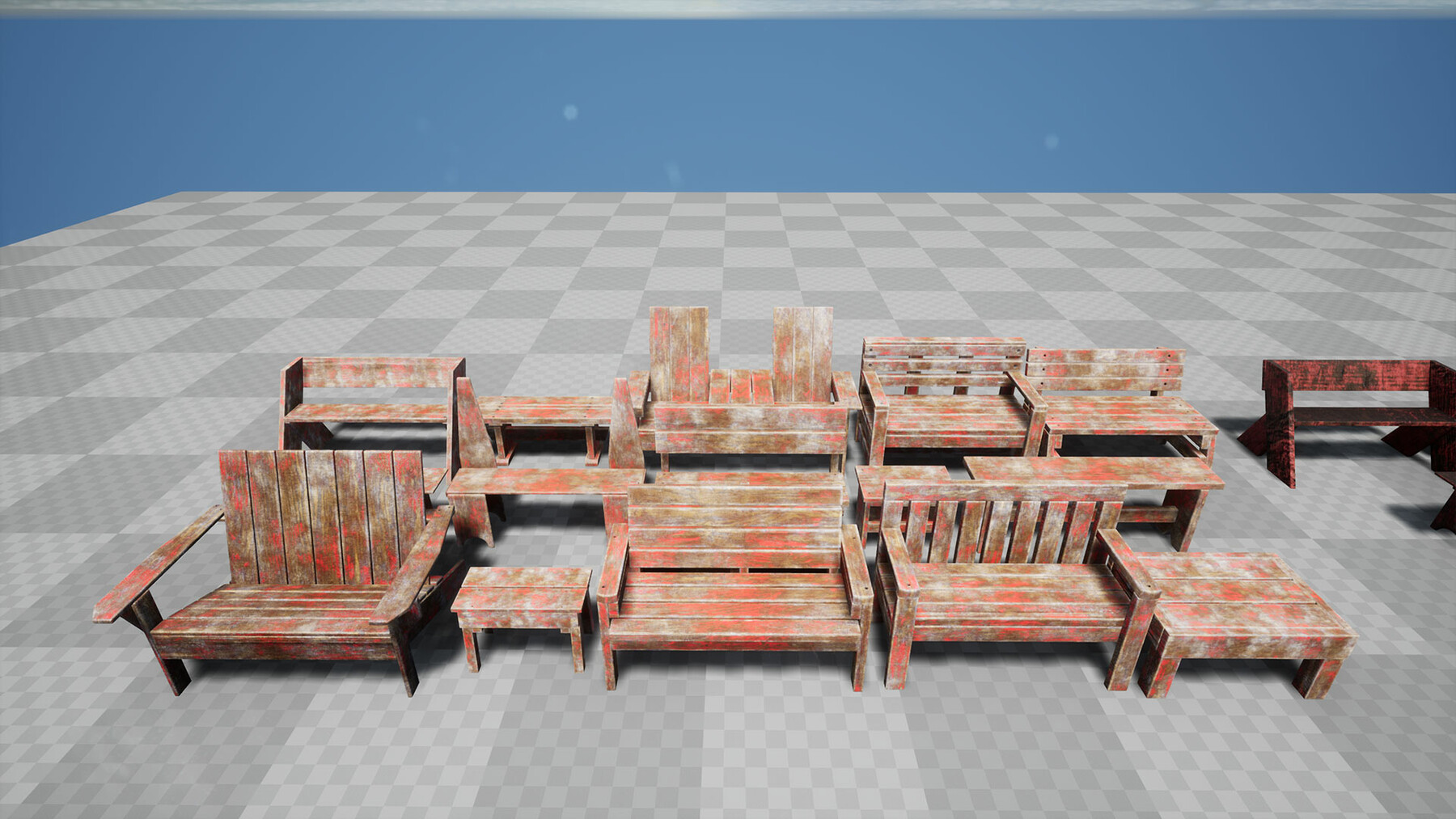 ArtStation - Benches UE4 | Game Assets