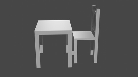 ArtStation - Table & chair | Resources