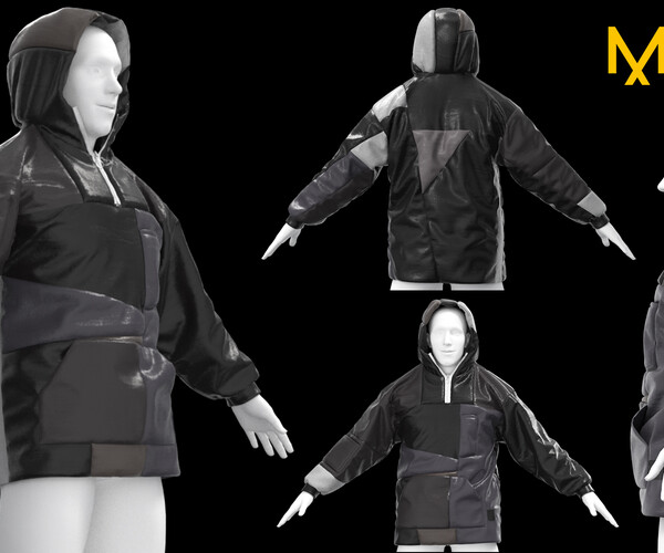 ArtStation - Future Fashion Jacket #003 - Clo3D/MarvelousDesigner + OBJ ...