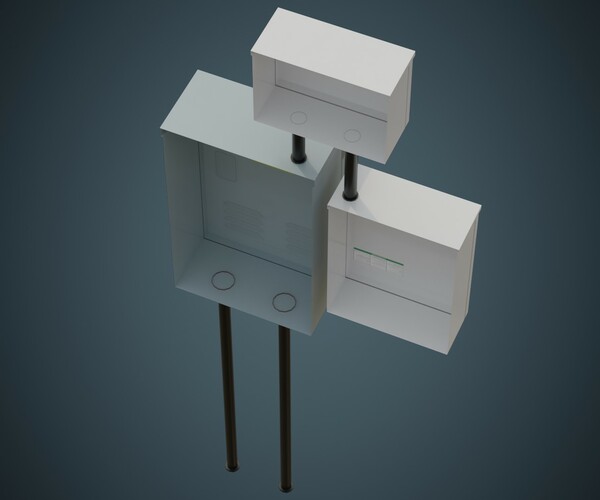 ArtStation - Utility Box 3A | Game Assets