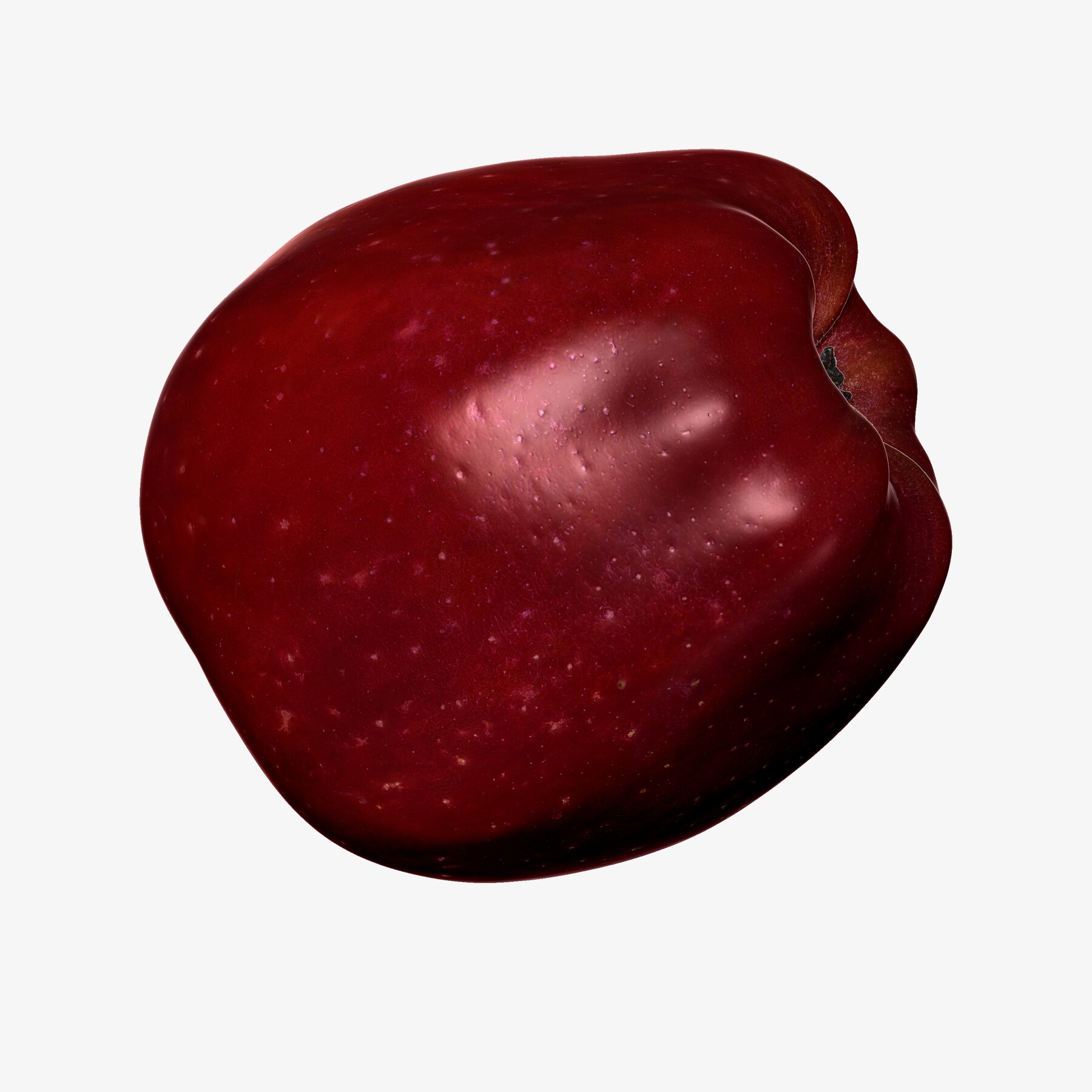 ArtStation - RED APPLE FRUIT 3D MODEL - GAME READY - LOW POLY \ HIGH ...