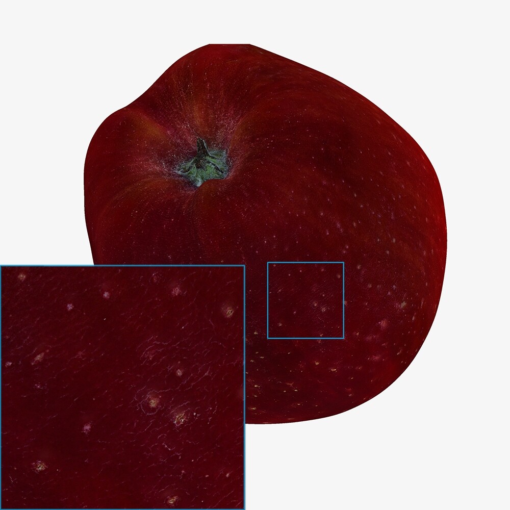 ArtStation - RED APPLE FRUIT 3D MODEL - GAME READY - LOW POLY \ HIGH ...