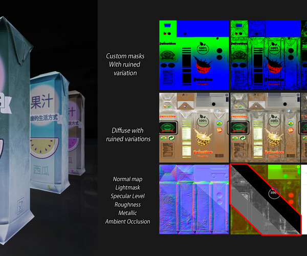 ArtStation - JuiceBox 01 PACK | Game Assets