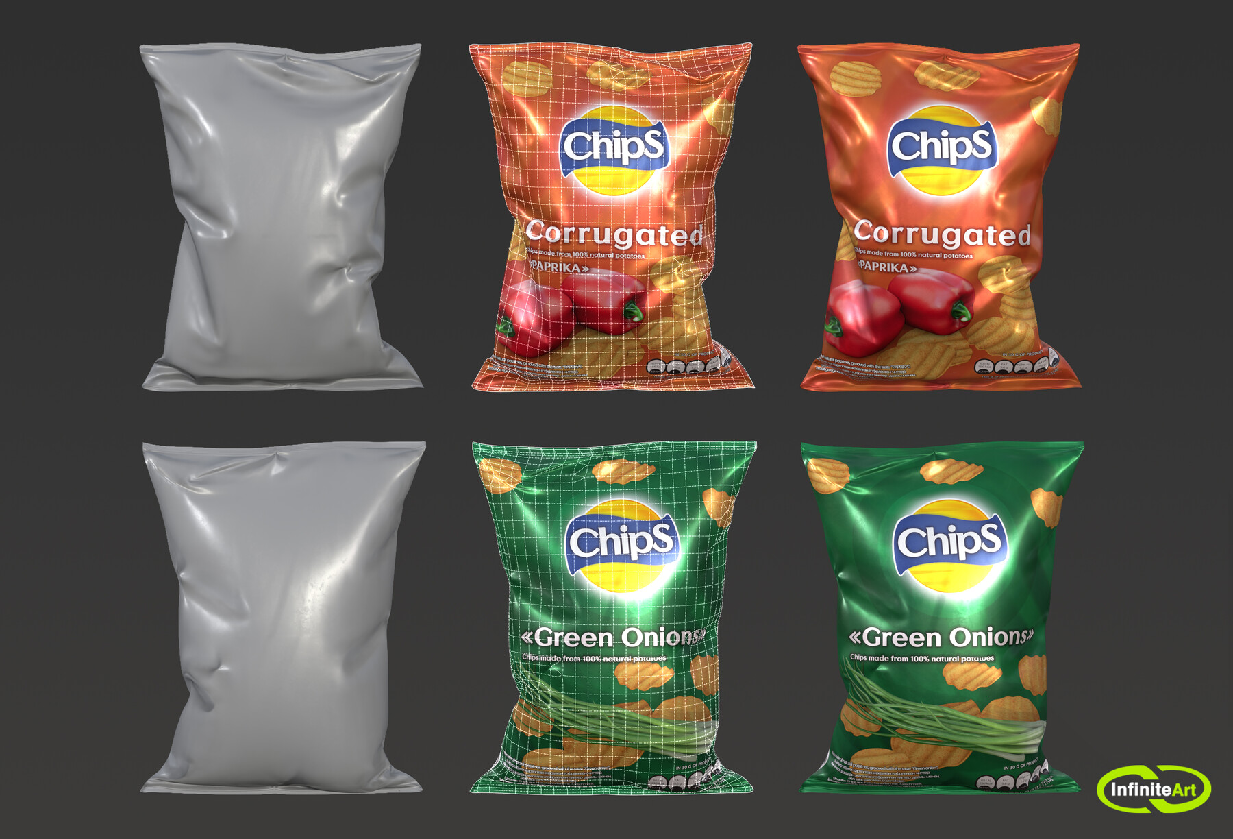 ArtStation - Packaging of chips | Game Assets