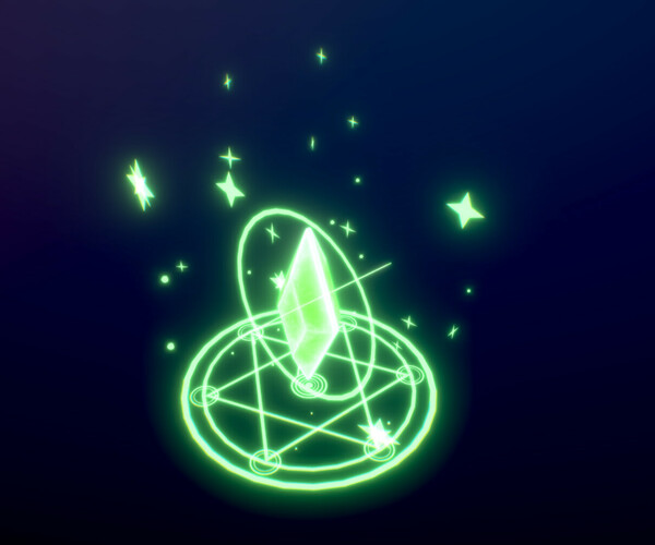 ArtStation - Magic Crystal Animated | Game Assets