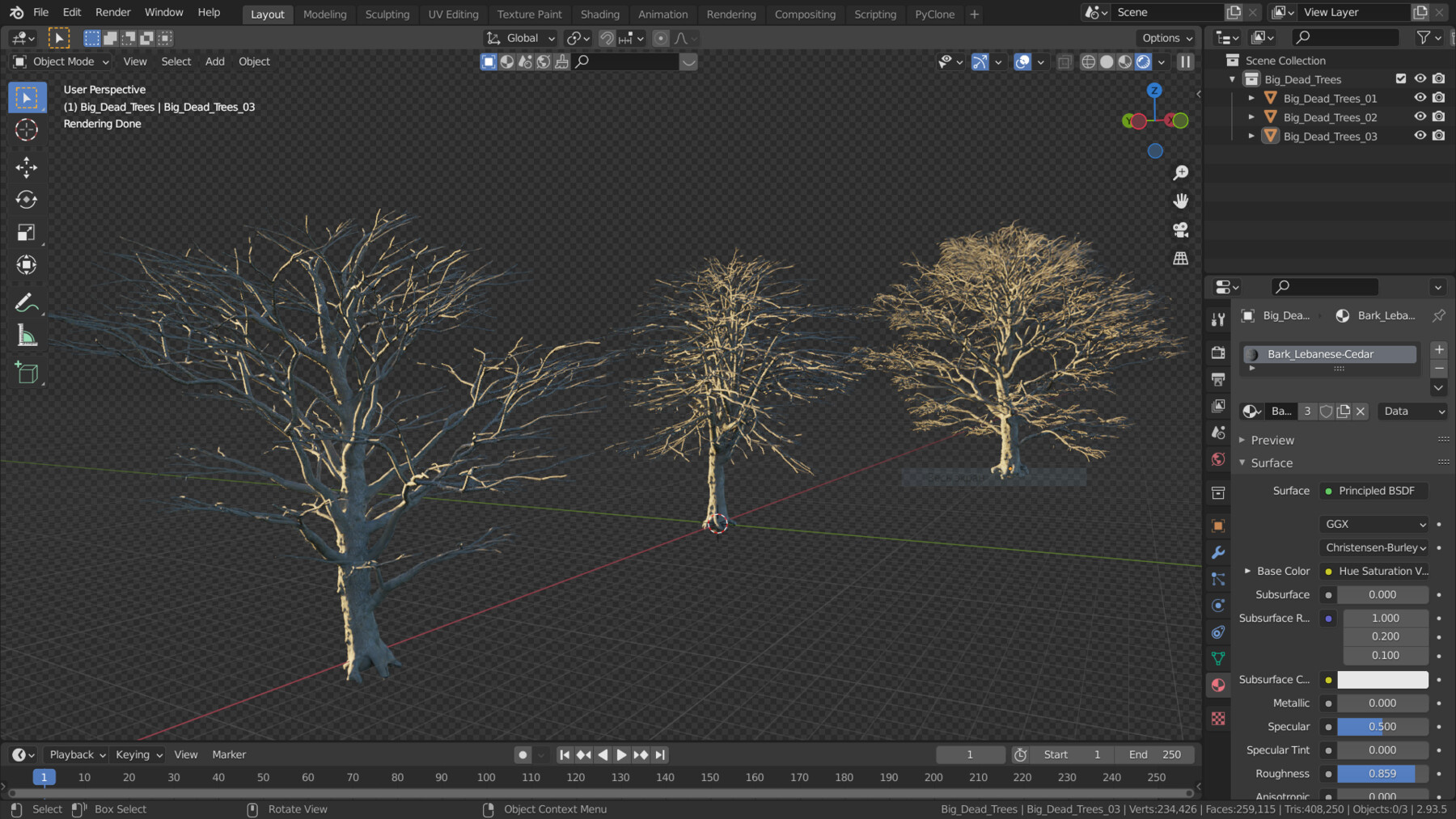 ArtStation - Big Dead Trees Pack | Game Assets